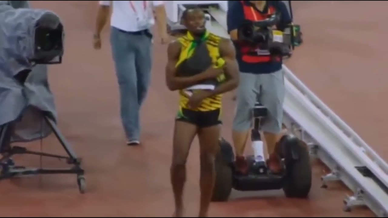 Usain Bolt Segway Accident 😲 - YouTube