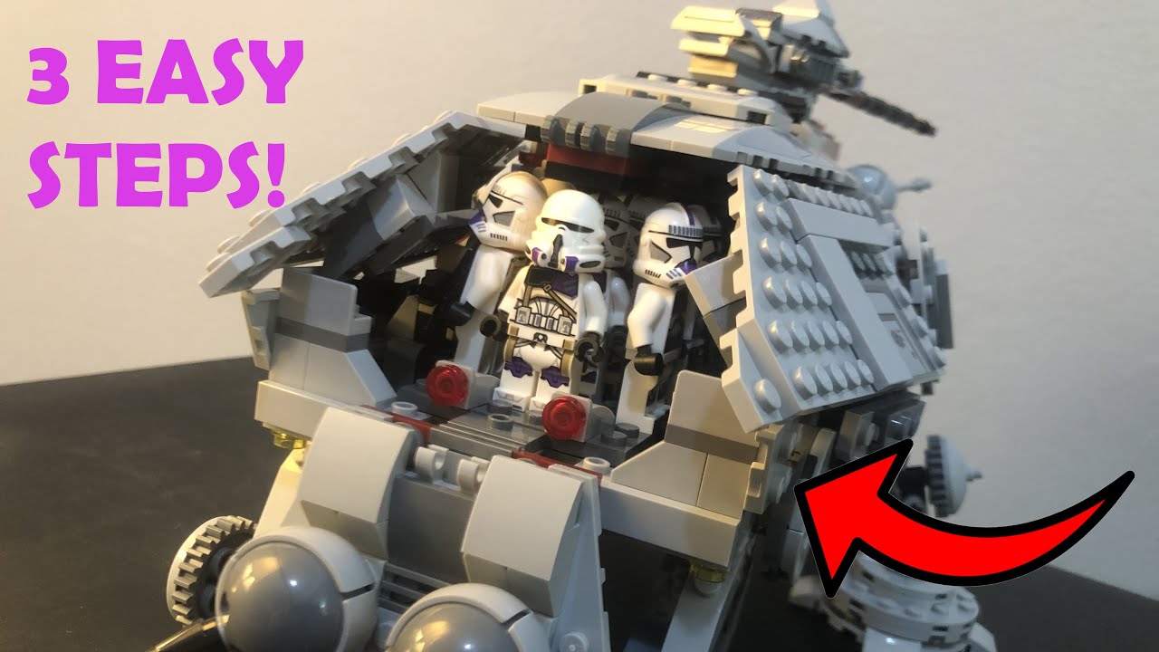 Lego AT-TE Mods: REAR INTERIOR! 75337 AT-TE Mod Tutorial - YouTube