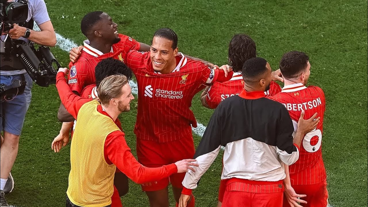 Liverpool Players Celebrations After Winning Premier League 24/25 Title ...