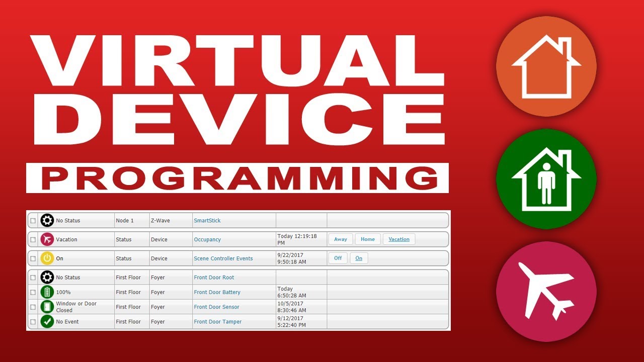 (HS3) Tracking Occupancy in HomeSeer with a Virtual Device - YouTube