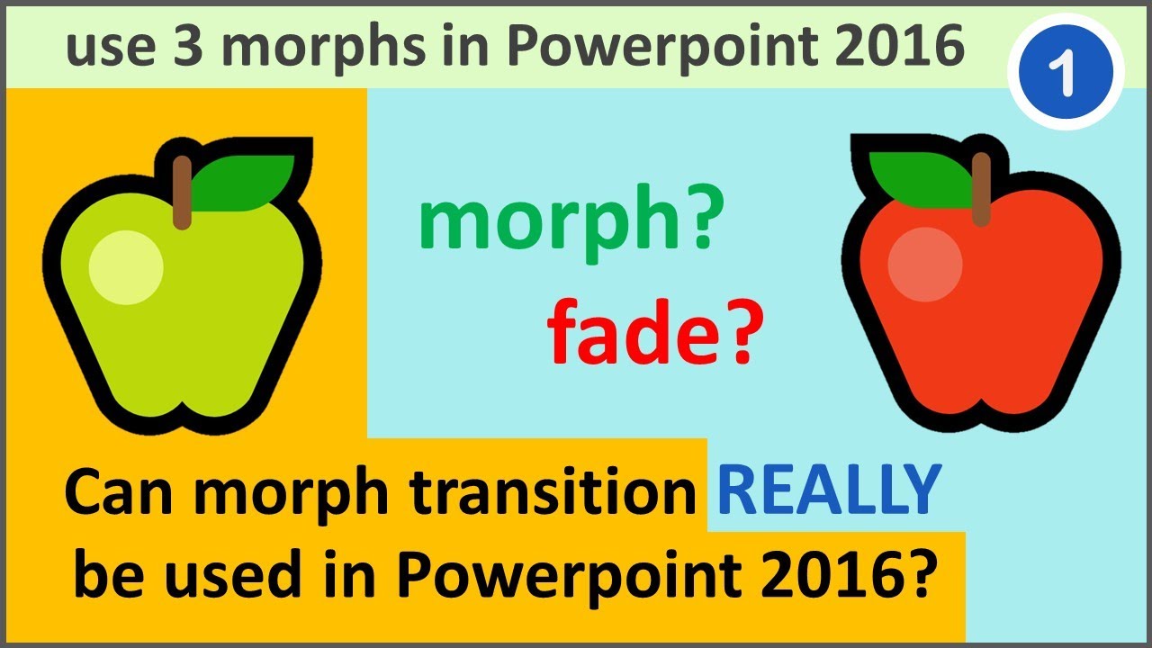 Can Morph Transition REALLY Be Used In Powerpoint 2016 YouTube Can Morph Transition REALLY Be Used In Powerpoint 2016 YouTube
