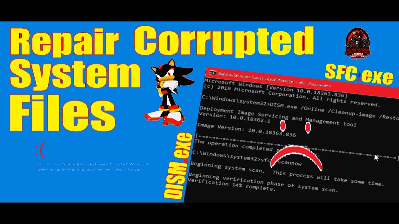 How to fix corrupt files on your PC on command prompst - YouTube