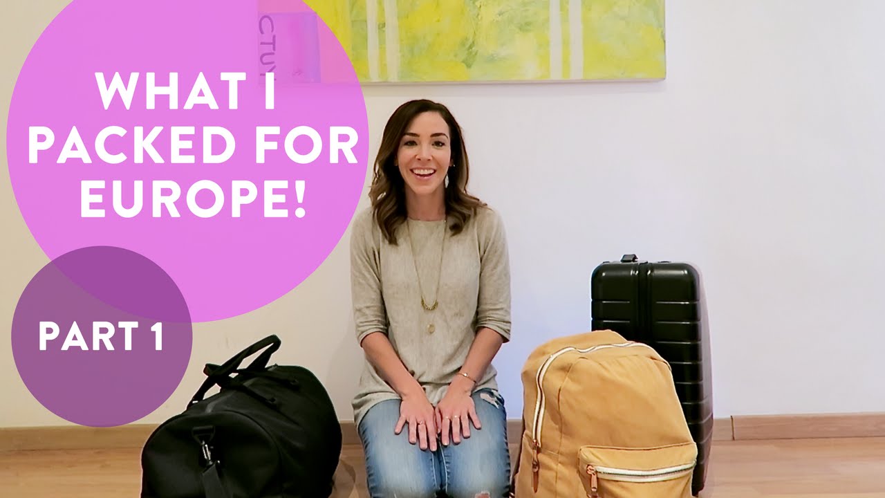 Jess Lively Vlog #17 - What I Packed for Europe! (Part 1) - YouTube