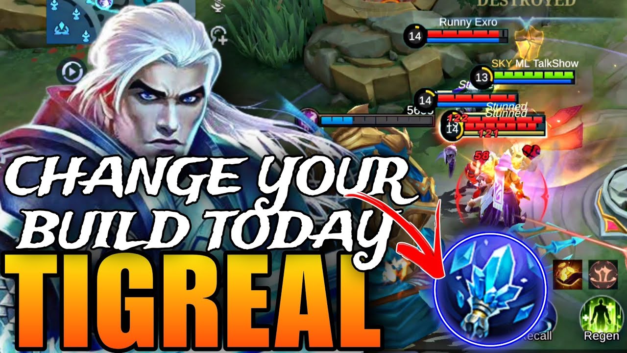 🔥🔥Hot Ultimate Combo Tigreal 100% Annoying!! - Build Top 1 Global Tigreal ~ MLBB - YouTube