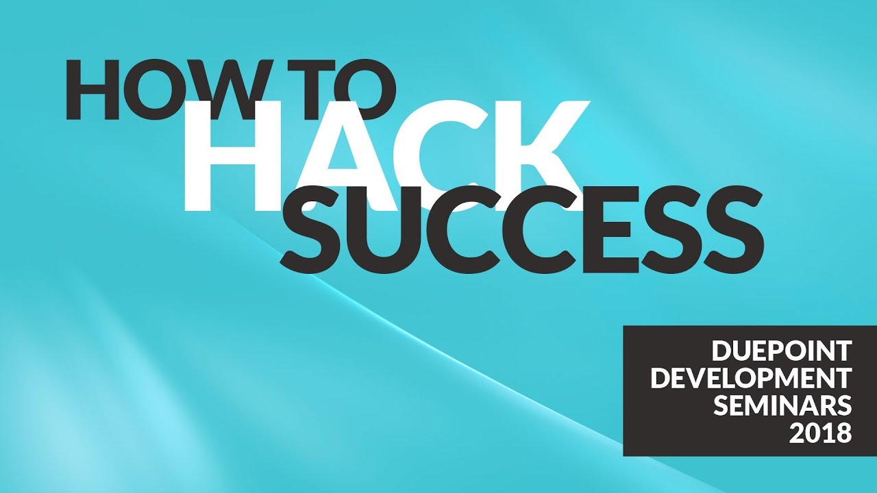How to Hack Success - YouTube