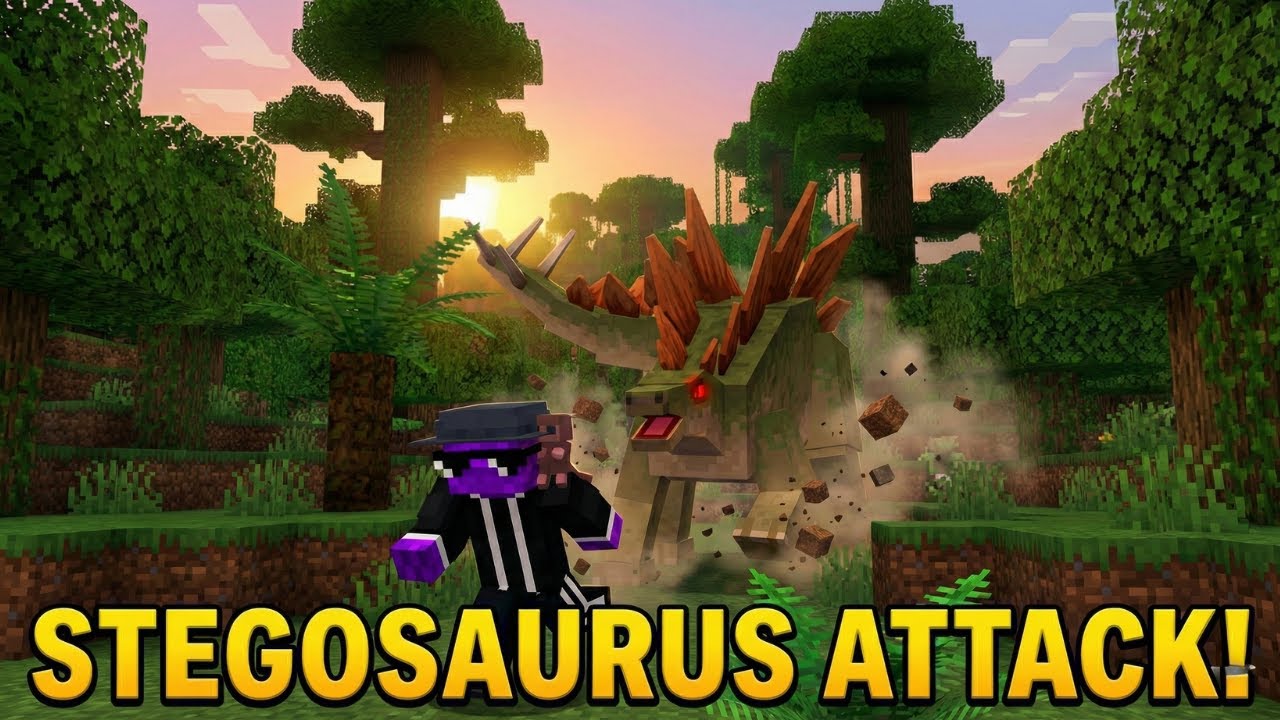 STEGOSAURUS ATTACK! I Almost Died (Jurassic World Rebirth) - YouTube