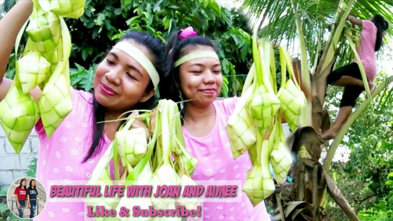 Puso Rice Filipino Style/Making Hanging Rice - YouTube