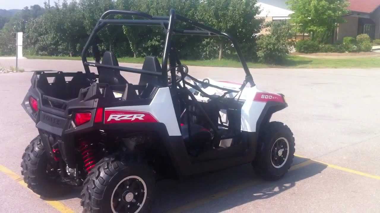 2012 Polaris RANGER RZR® 800 White/Red LE White Lightning/Red - YouTube
