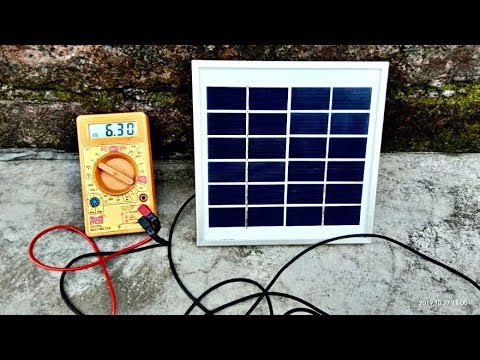 6 Volt 3 Watt Solar Panel full Review and Test (Green Light Solar Panel ...