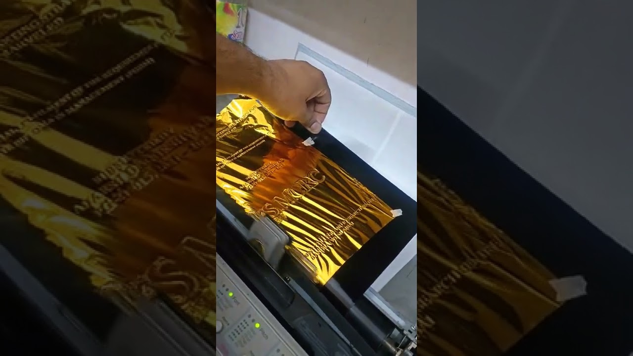 Golden Embossing Printer - YouTube