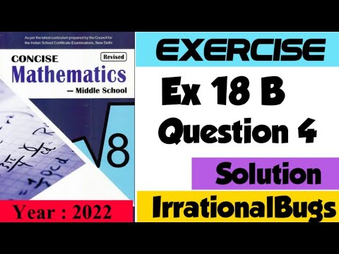 Ex 18B |Question 4 #PerpendicularBisector #linesegment #cbse #icse #selinasolution # ...