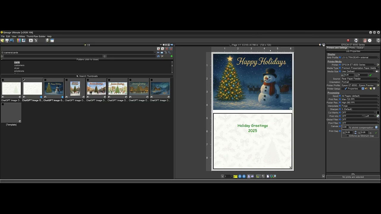 Create and Print Beautiful Greeting Cards in Seconds - YouTube