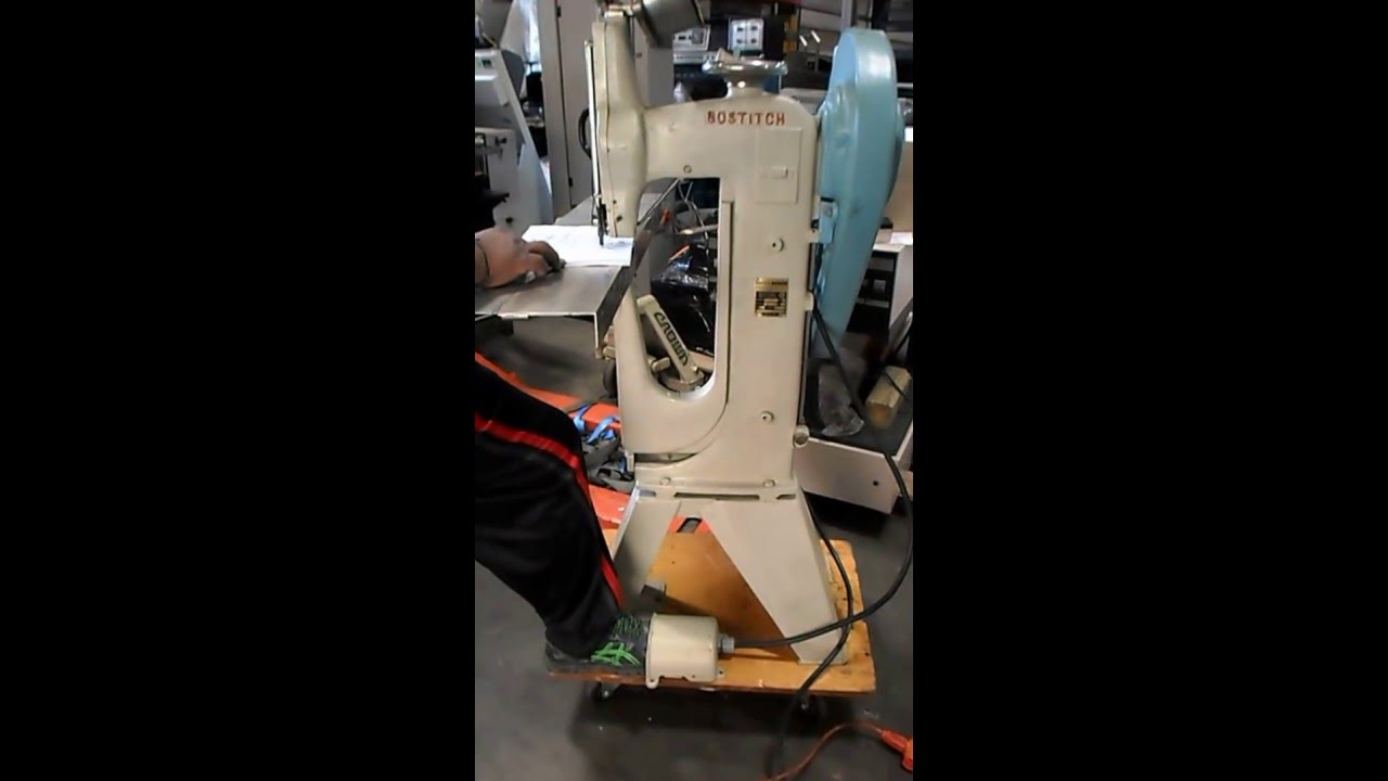 BRONCO BOSTITCH NO. 7 ONE HEAD STITCHER - YouTube