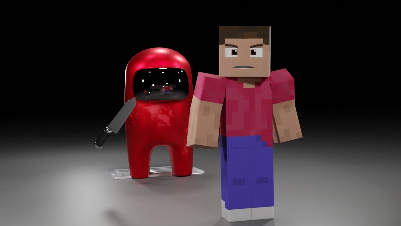 Minecraft VS Among Us imposter Animation - YouTube