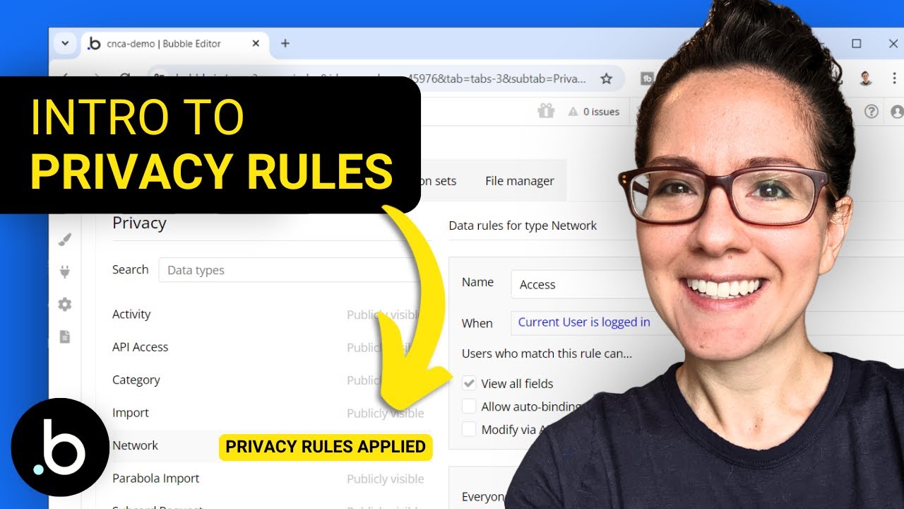 How to Start Thinking About Privacy Rules in Bubble - YouTube