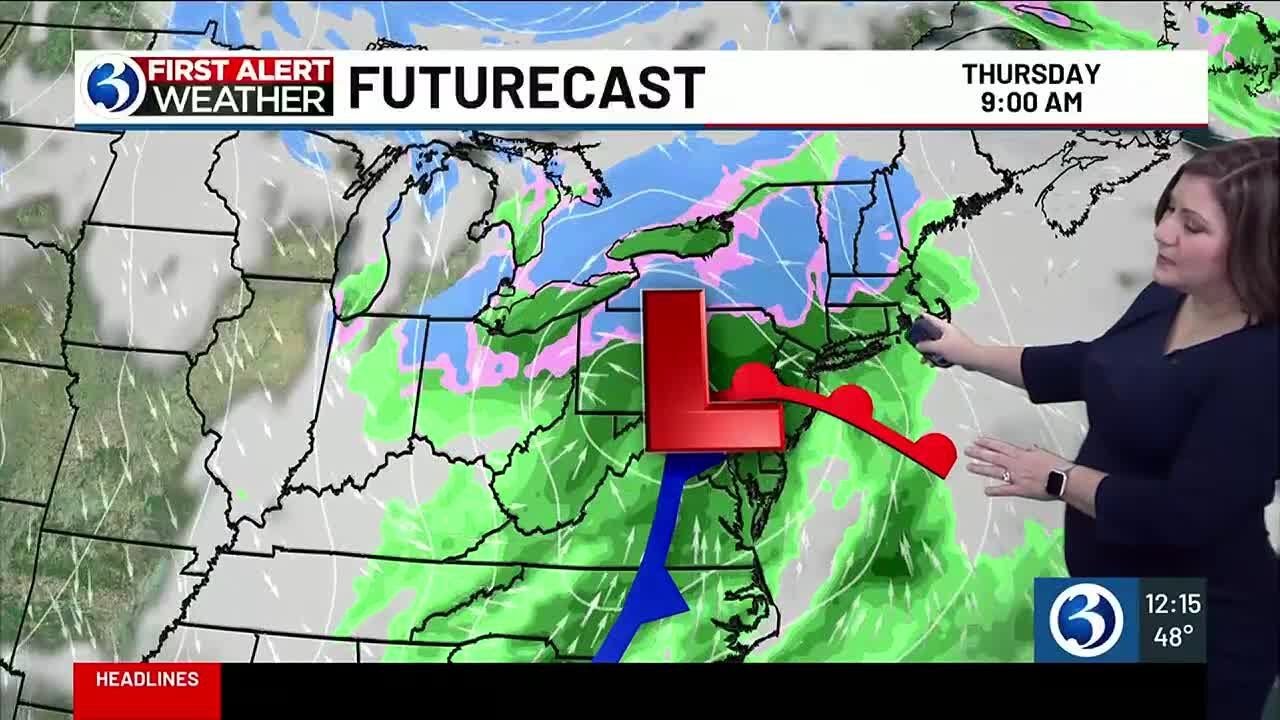 FORECAST: Wet Tuesday, First Alert Weather Day for Thursday - YouTube