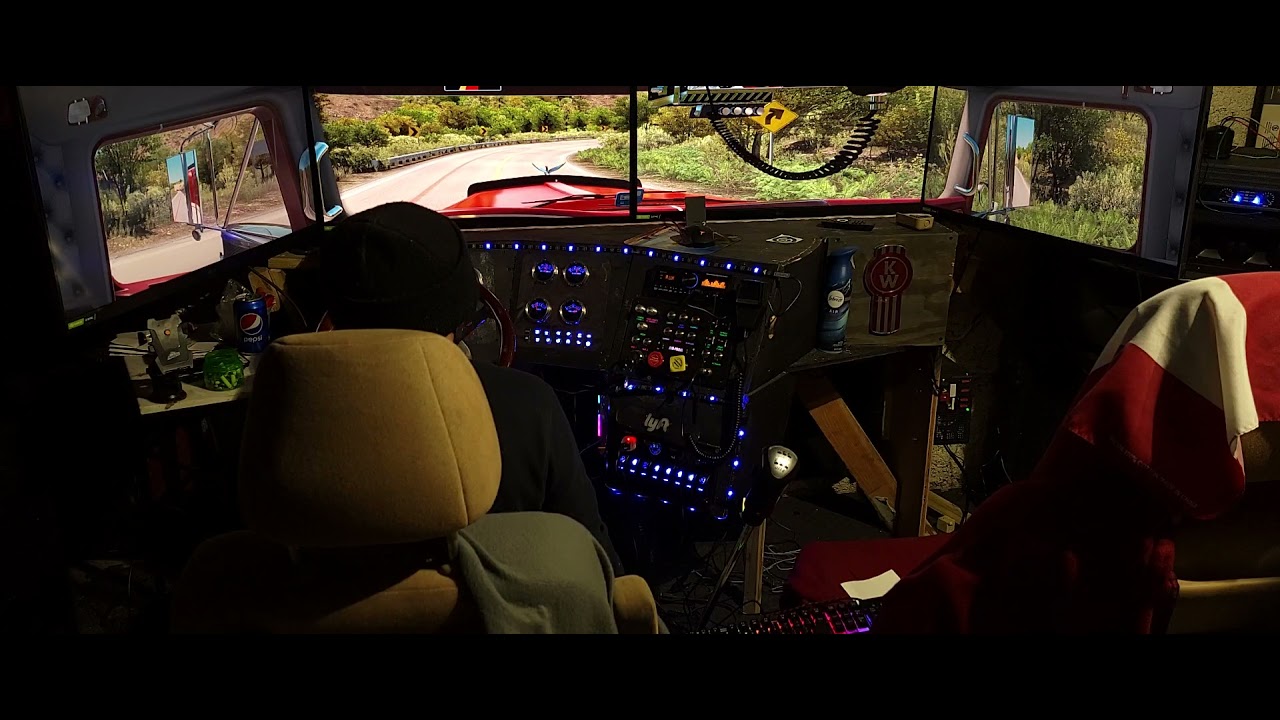 American truck simulator set up - YouTube
