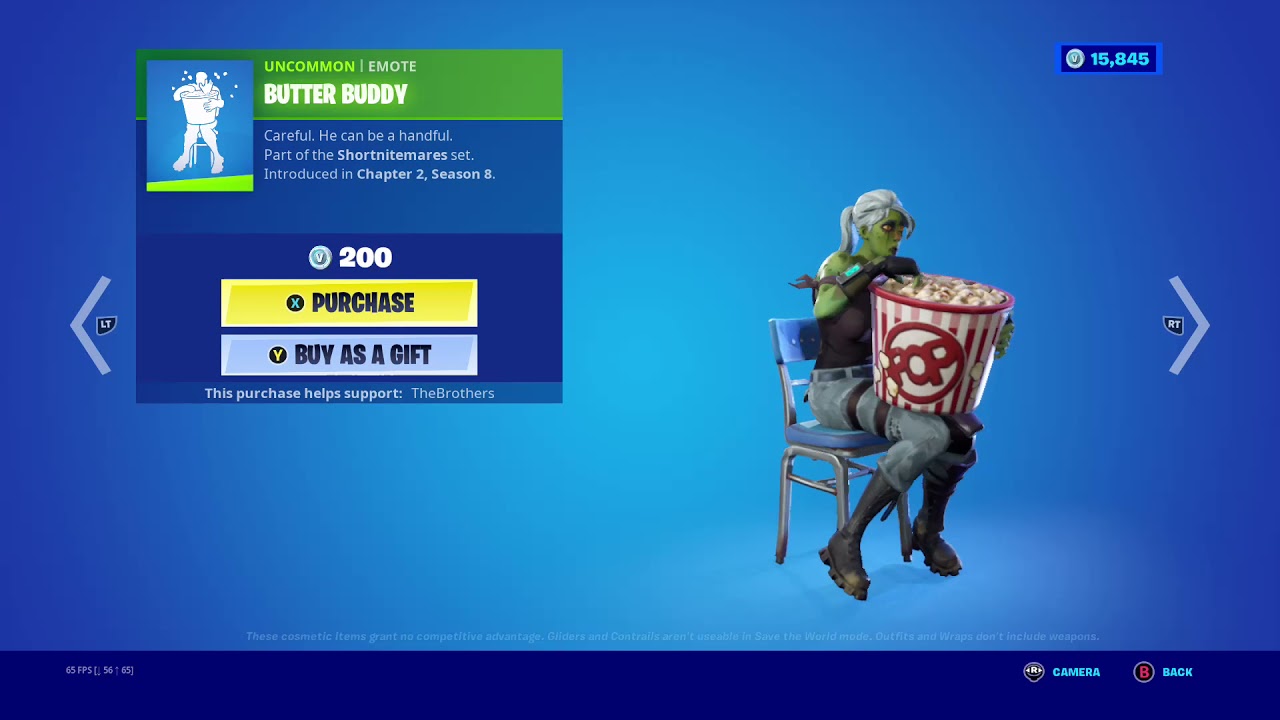 *NEW* BUTTER BUDDY EMOTE IN FORTNITE! (KERNEL POPPY SKIN) - YouTube