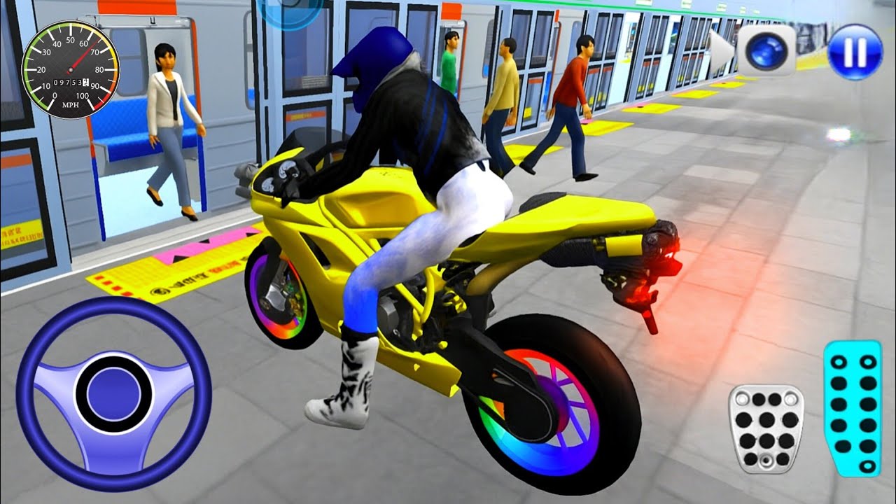 Metro rail Vs Bike Race - 3D Driving Class Android Gameplay - Car ...