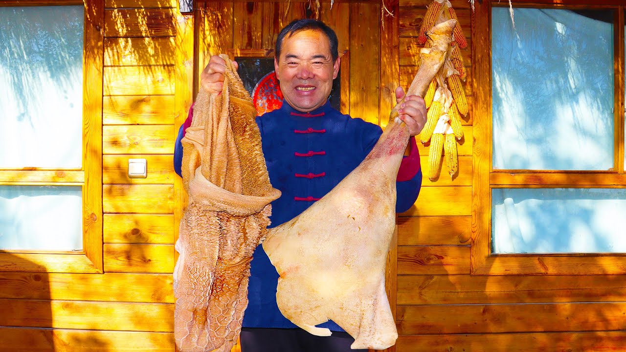 World Most Unique Way To Cook Meat! Meat Filled in Lamb Tripe! | Uncle ...