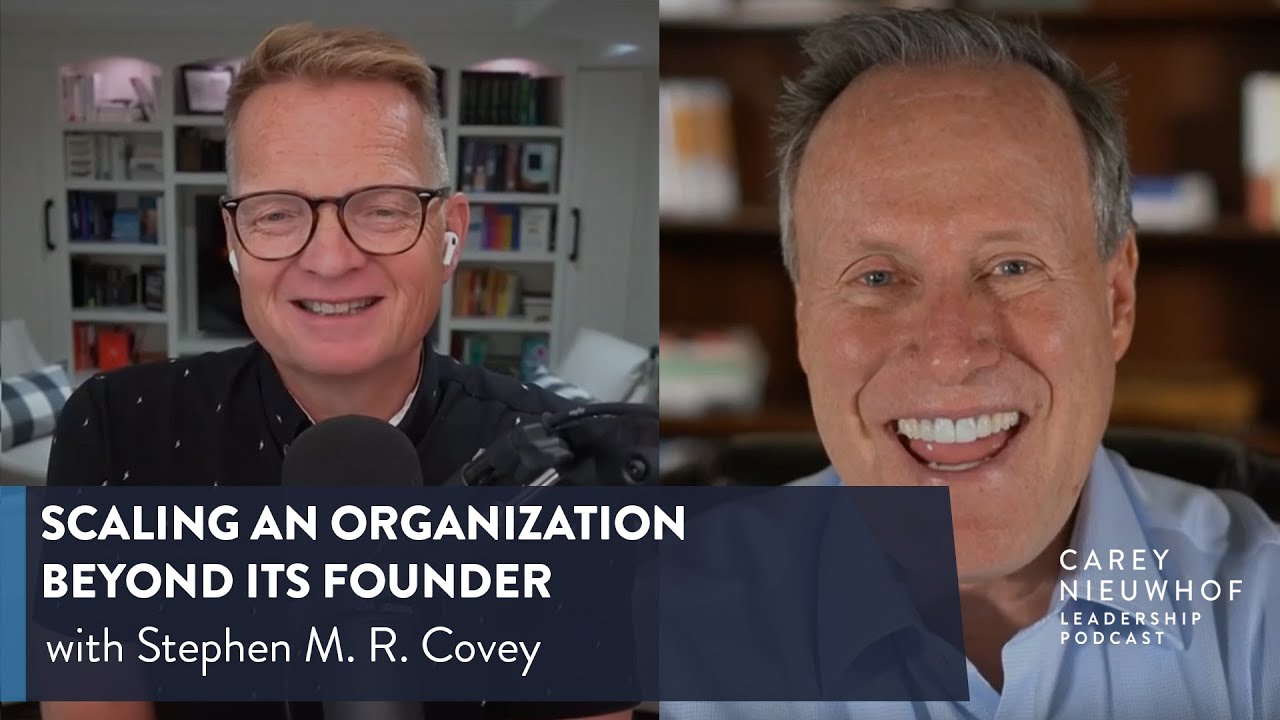 Stephen M. R. Covey on Scaling an Organization Beyond Its Founder - YouTube