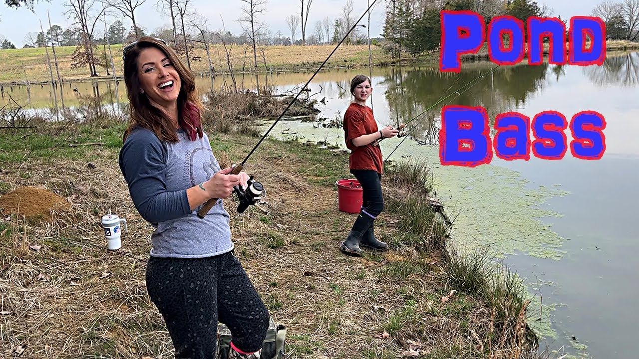 Fishing Mississippi Farm Ponds For Her First BASS. - YouTube