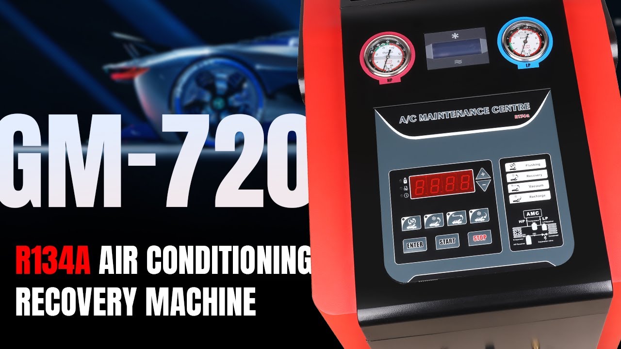GAT Air Conditioner Service Machine GM-720 Operation Demo - YouTube