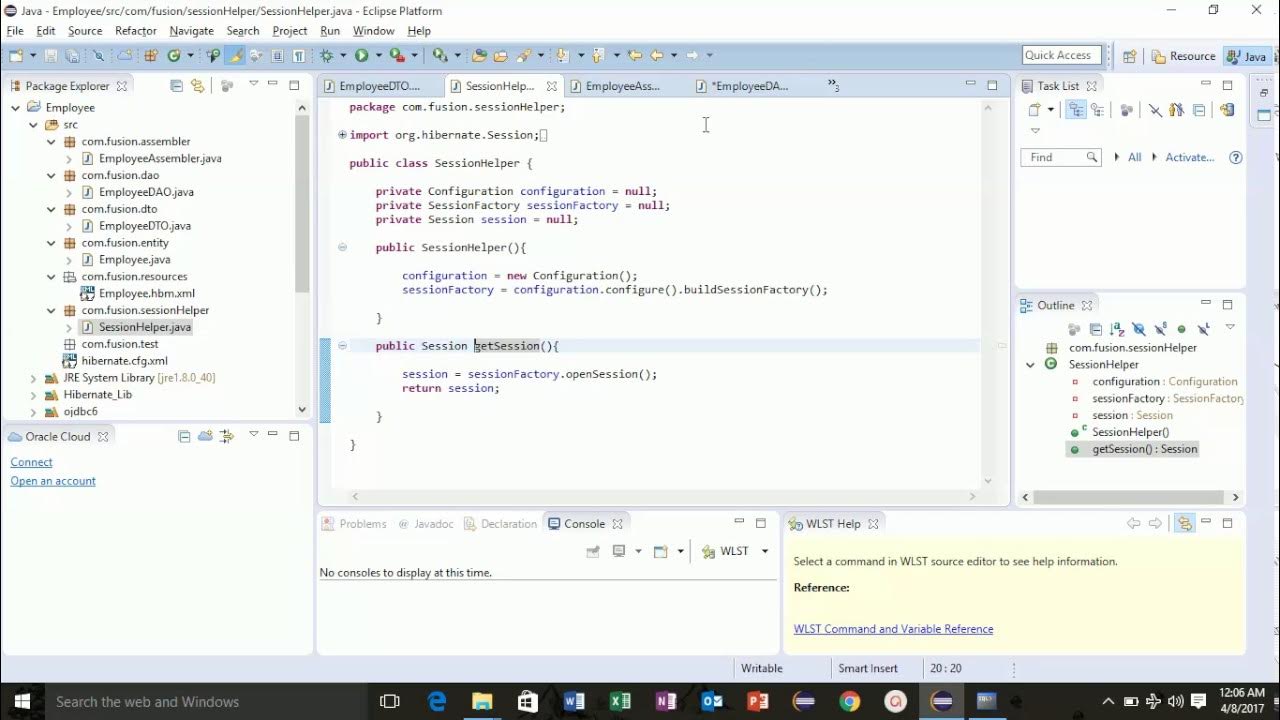 Lesson 18 Hibernate For Beginners Create Employeedao Class To Write