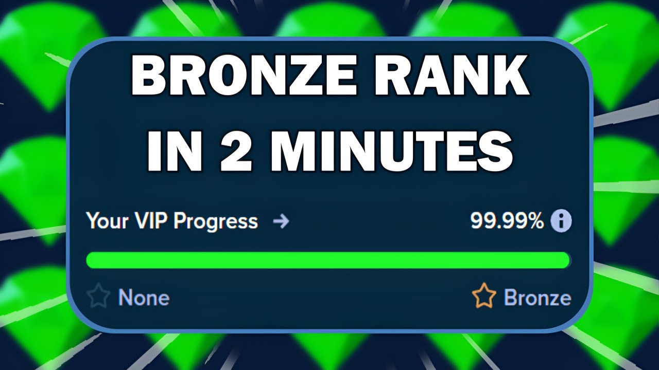 REACH BRONZE VIP ON STAKE IN JUST 2 MINUTES!! - YouTube