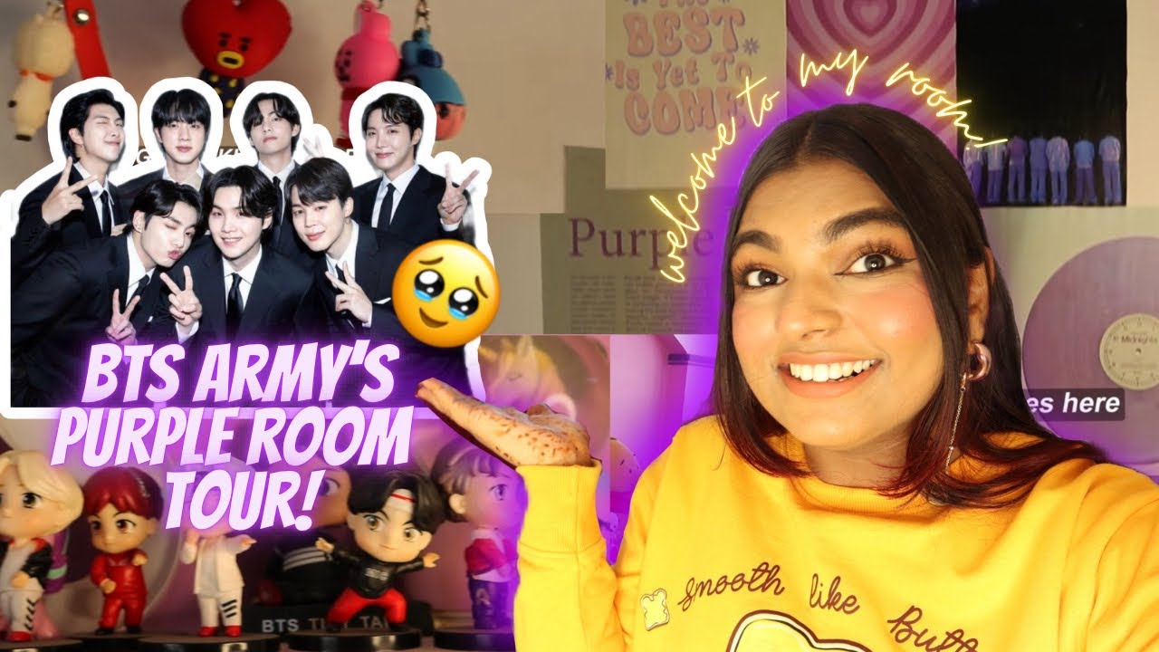 Indian BTS ARMY’s purple ROOM TOUR !! 💜 - YouTube