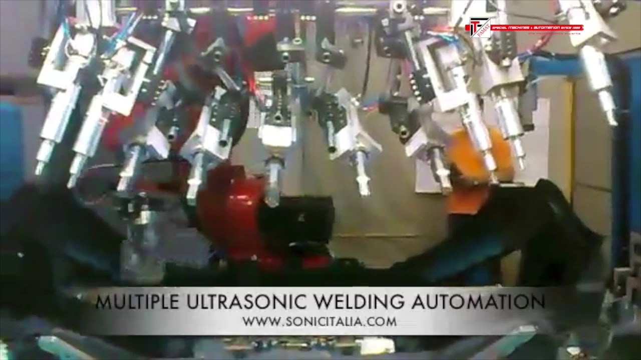 Ultrasonic multiple welding for car bumpers on automation - Sonic ...