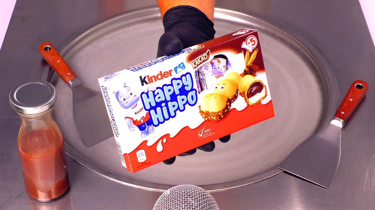 This is how Kinder Happy Hippo Snacks becomes Chocolate Ice Cream | Ice ...