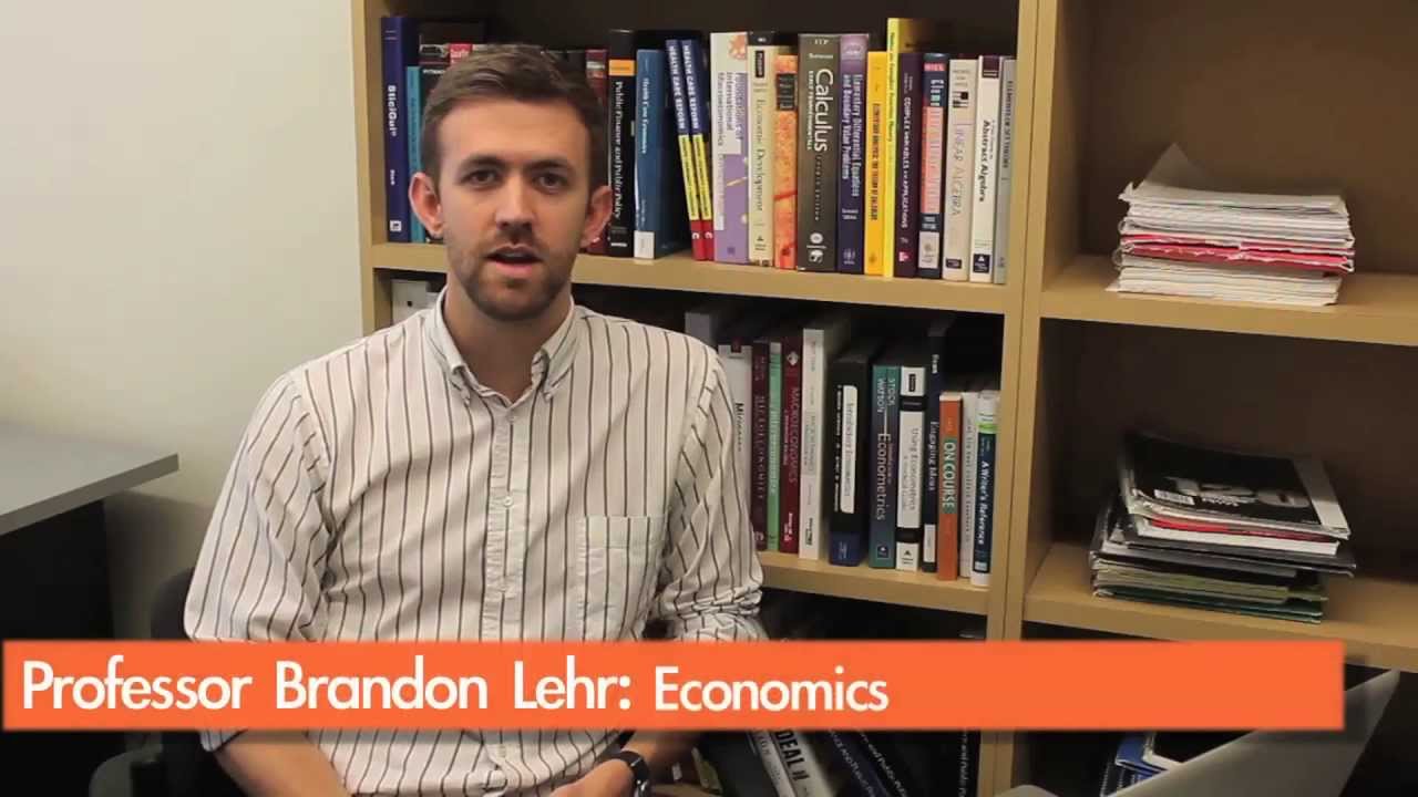 Professor Profile: Economics, Brandon Lehr - YouTube