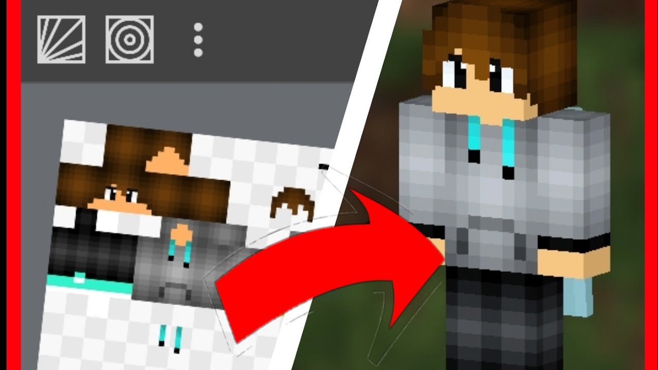 how to make hd skin in minecraft pe - YouTube