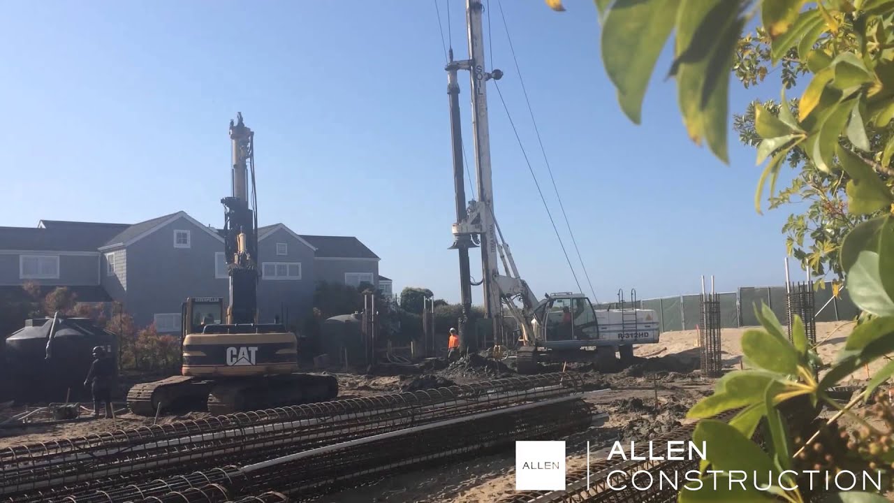 Oceanfront Caisson Drilling - YouTube