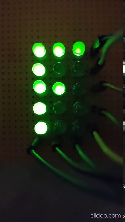5X3 MATRIX DISPLAY USING LEDs AND CONTROL IT USING ARDUINO - YouTube