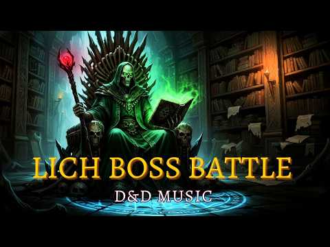 Lich King Boss Battle | Dark Magic & Necromancy Ambience | DnD Music