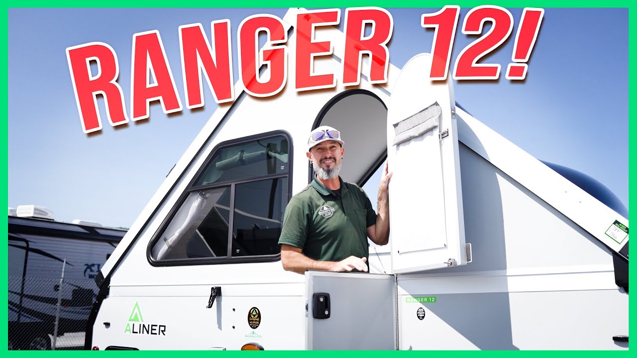 New Aliner! 2025 Aliner Ranger 12 A-Frame Pop-Up Travel Trailer Tour ...