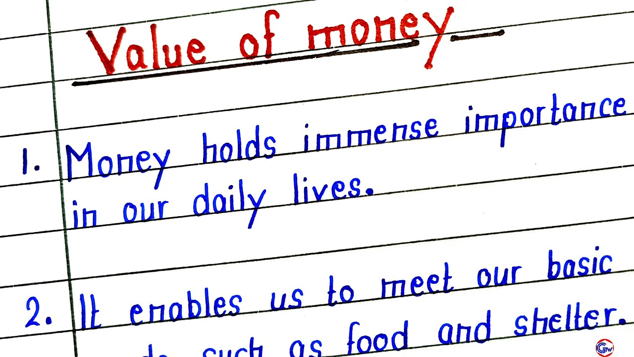 10 Lines On Value Of Money In English | Essay On Value Of Money | Value ...