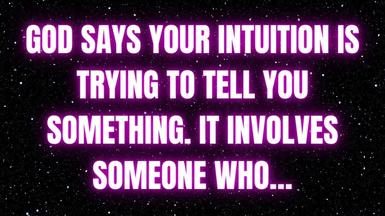 💌GOD SAYS YOUR INTUITION ISTRYING TO TELL YOUSOMETHING... ️ Angel ...
