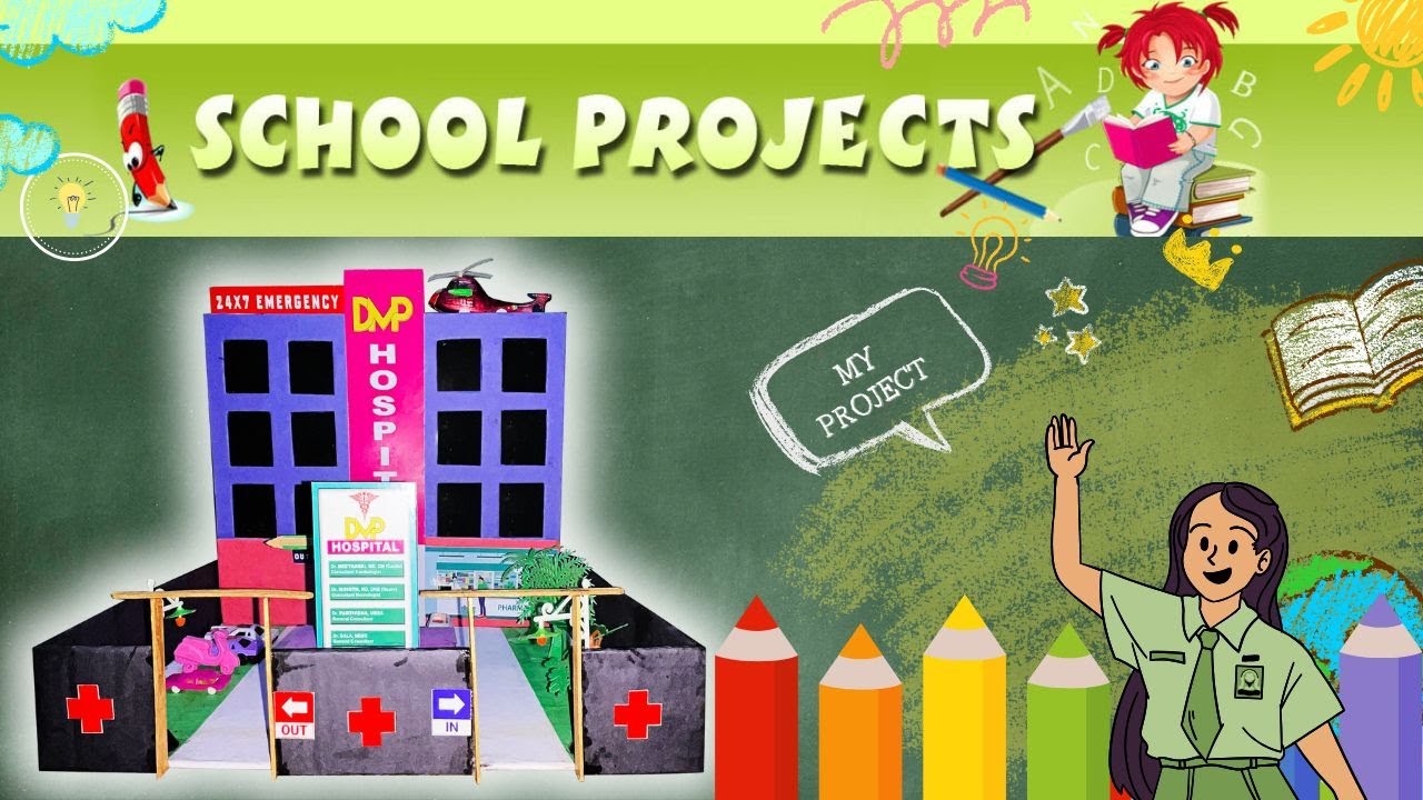 How to make hospital model | model of hospital | school project ideas ...