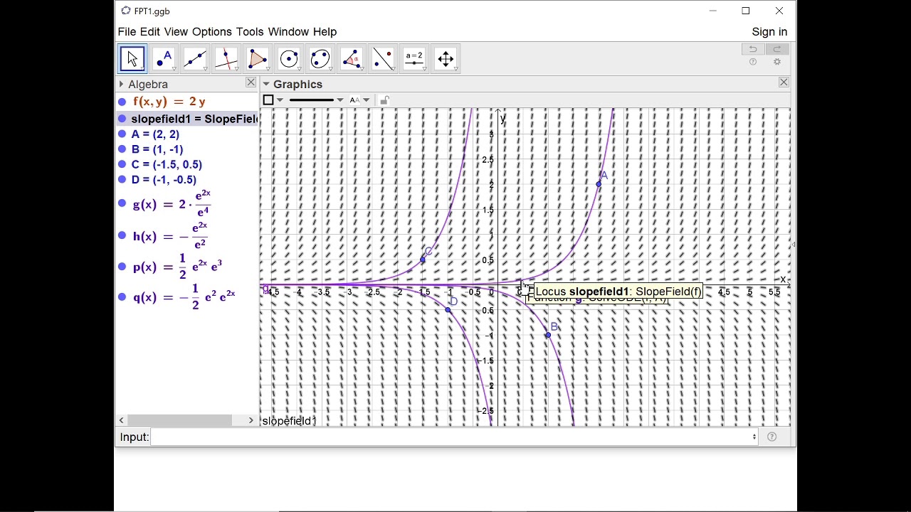 MEI FPT: Differential Equations 1 - Tangent Fields: Sketching solution curves - YouTube