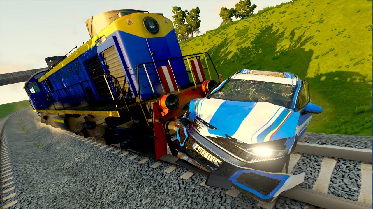 Train vs. Bus and Car Crash #4 [BeamNG.Drive] - YouTube