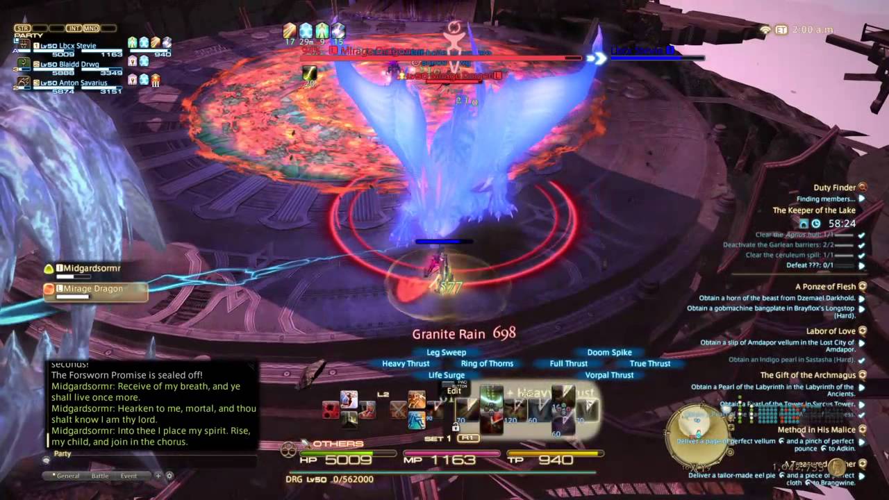 FINAL FANTASY XIV: DRG Tanking Last boss - YouTube