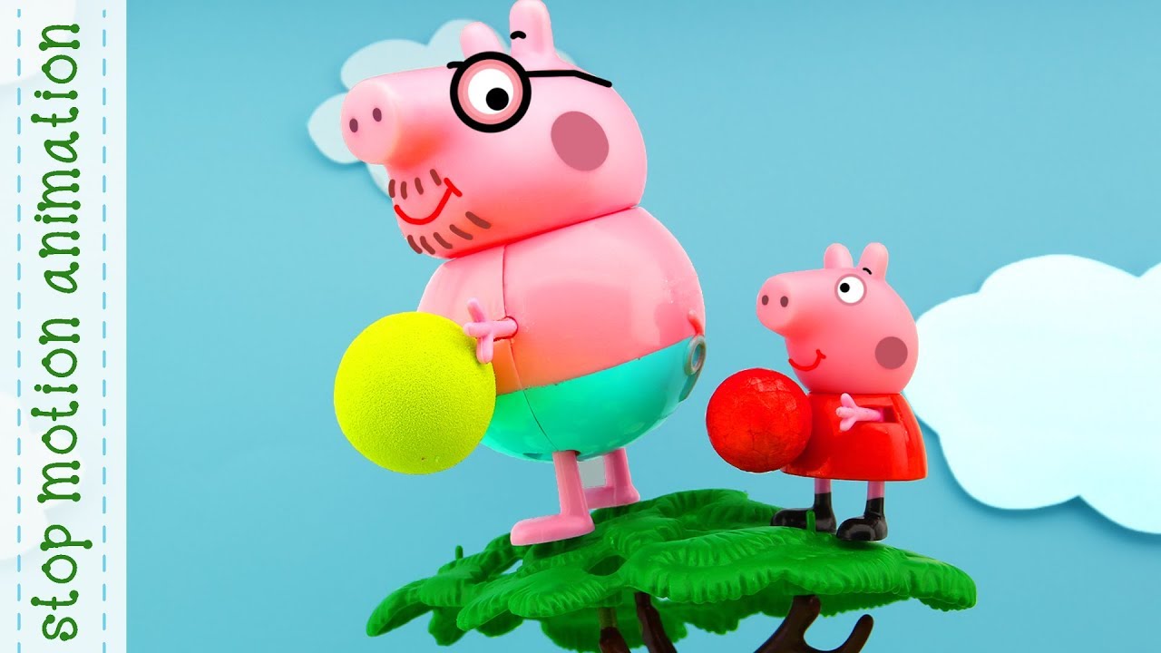 Volleyball Peppa Pig toys Stop motion animation new episodes 2018 - YouTube