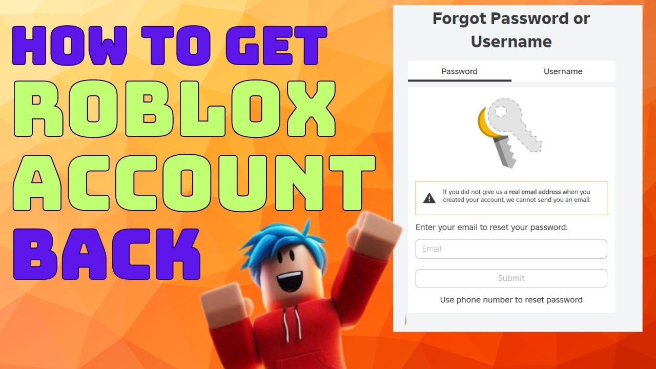 How to actually get your roblox account back fast without email or ...