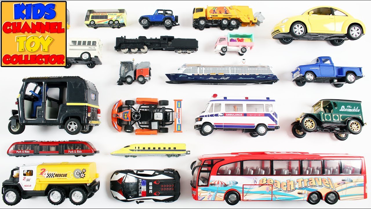 Learn Vehicles For Kids Children Babies Toddlers | Street Vehicles ...