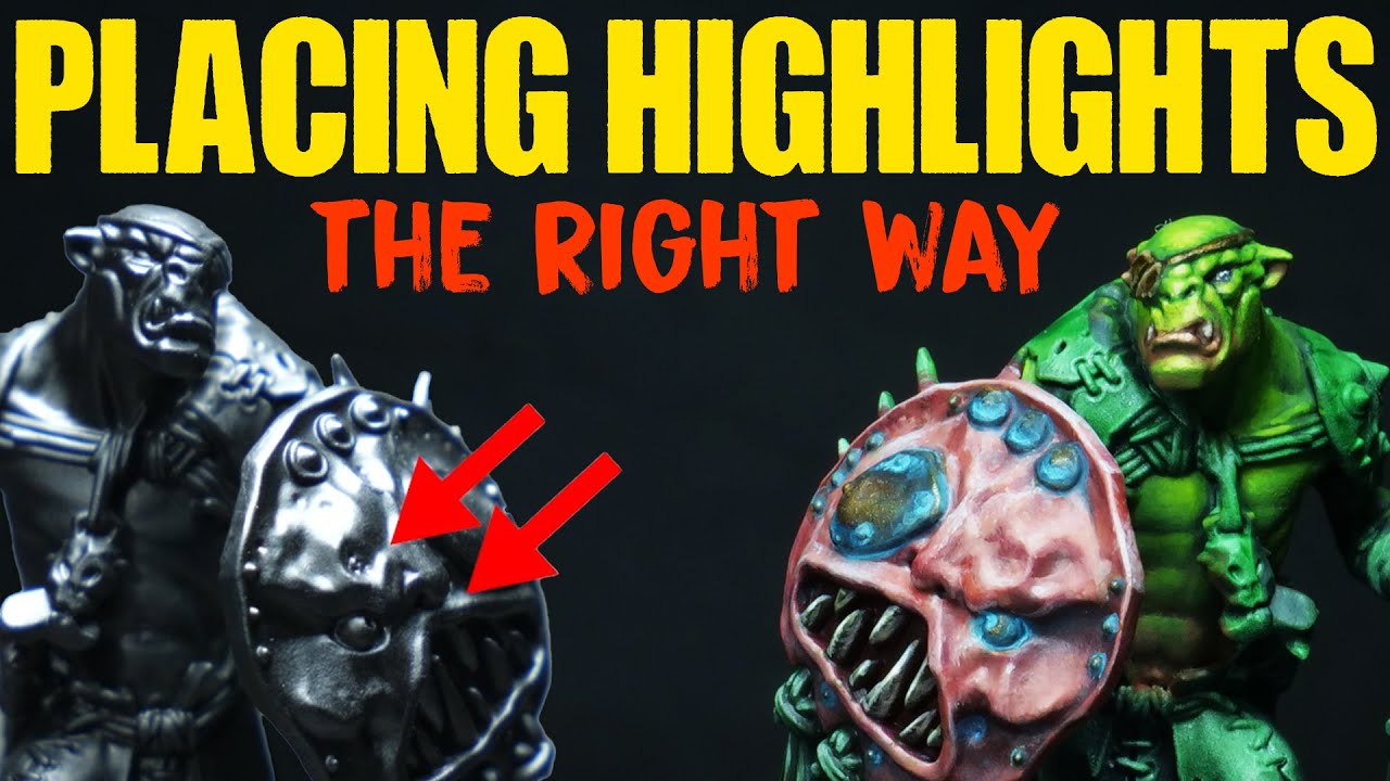 Knowing where to put Highlights on Miniatures! - YouTube