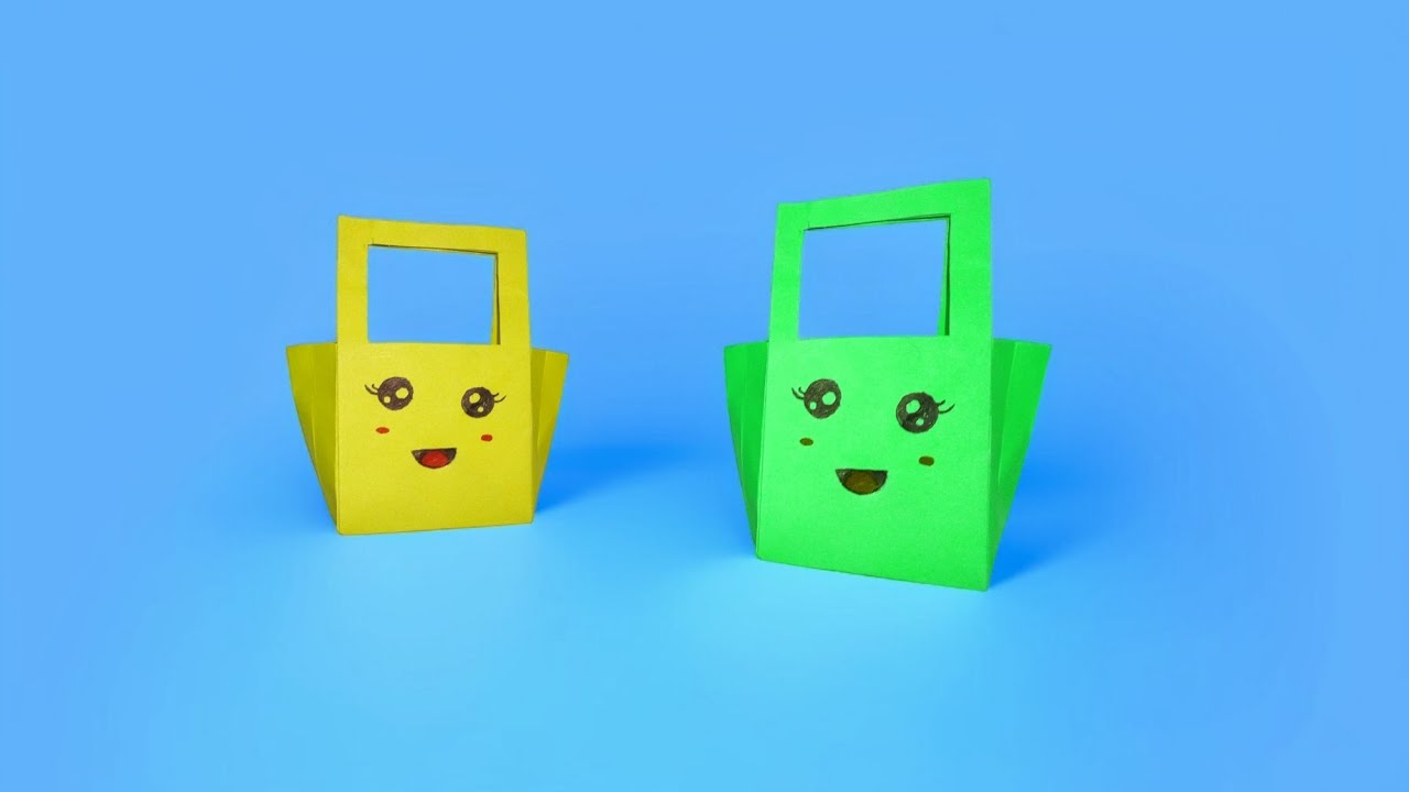 Cute & Easy Origami Paper Bag 👜 | DIY Origami Bag Tutorial | Fun Craft ...