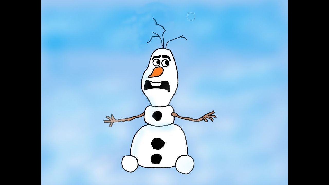 How to draw OLAF/Πως να ζωγραφίσω τον ΟΛΑΦ - YouTube